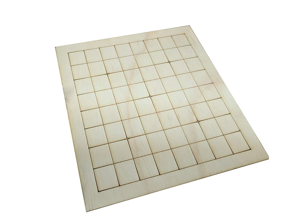 9x9 Go Board Small Wooden Board 0.25 Inch Thick Light-weight Portable ...