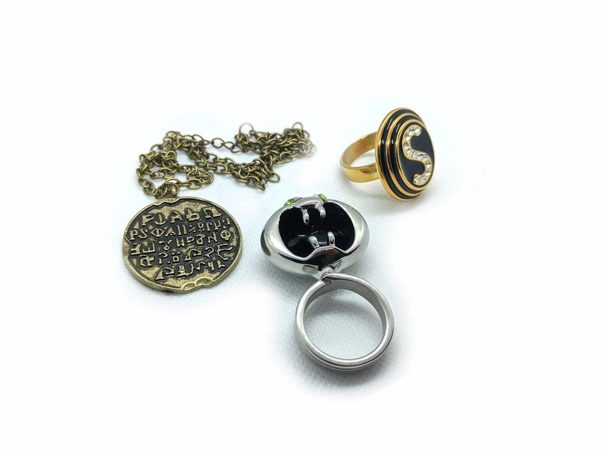 Spaceballs complete jewelry set! Dark Helmet Ring, Schwartz Ring, Neck ...